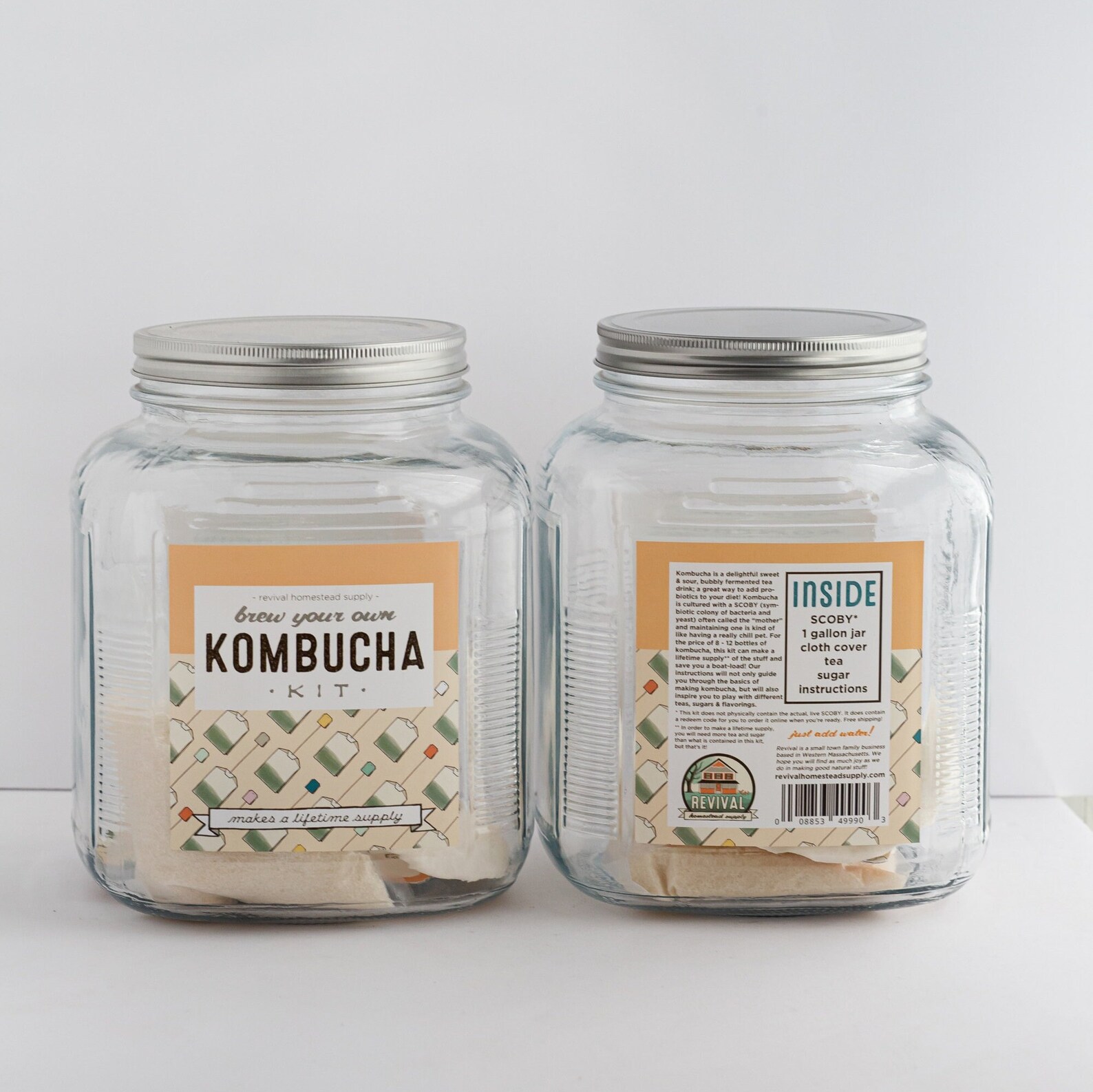 Kombucha Kit Brew Your Own With 1 Gallon Jar - Etsy