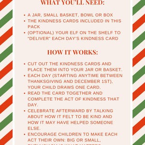 Elf Kindness Challenge Cards | Christmas Holiday Activity (printable ...