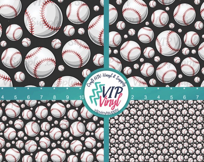 Softball Printed Vinyl HTV and Adhesive Pattern Outdoor Vinyl Sheets ...