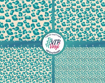 Cheetah/leopard Print HTV heat Transfer Vinyl or Oracal 651 - Etsy