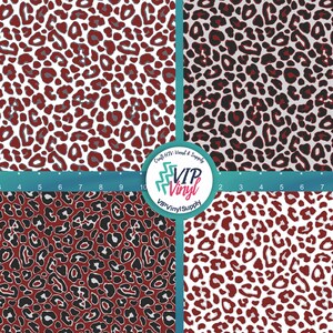 Leopard Print HTV Vinyl, Heat Transfer or Outdoor Adhesive Animal ...
