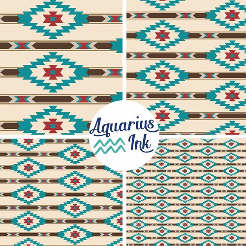Aztec Pattern Vinyl Aztec Print Craft Vinyl Sheets Outdoor - Etsy