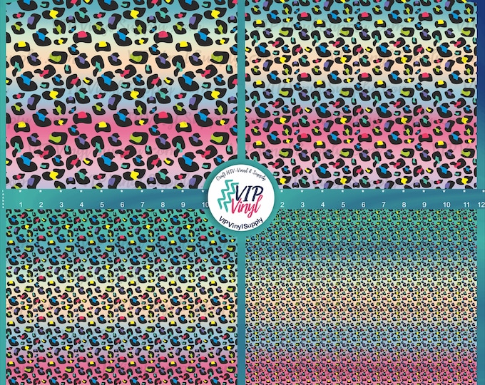 Cheetah/leopard Print HTV heat Transfer Vinyl or Oracal 651 - Etsy