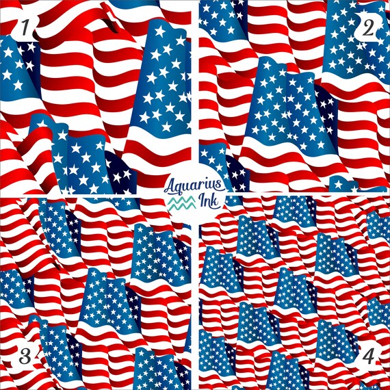 Patriotic Vinyl 4th of July American Flag Patterned Vinyl | Etsy