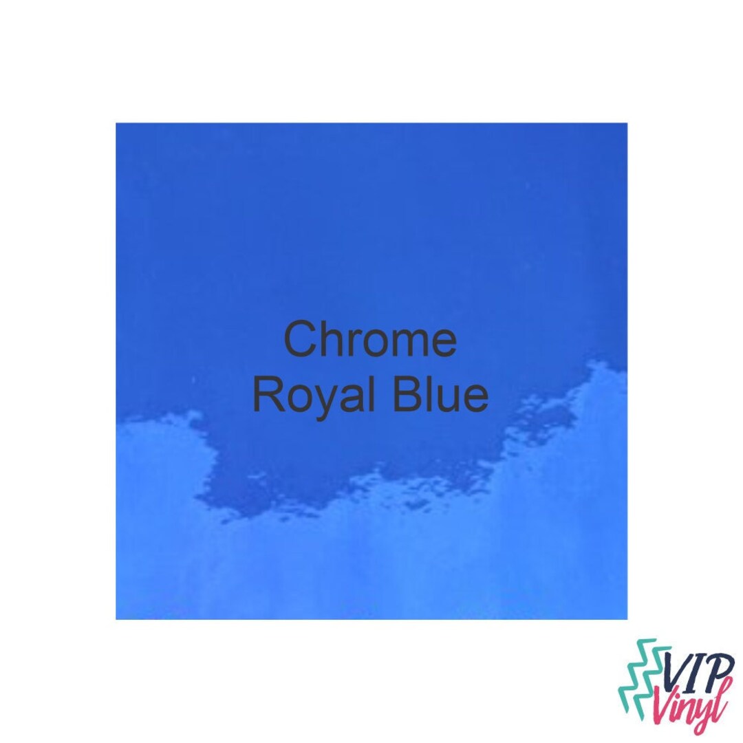 Chrome Adhesive Vinyl | Metallic Blue Vinyl | 12" X 12" Decal Vinyl ...