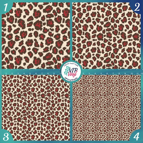 Cheetah Print Vinyl HTV or Adhesive Animal Pattern Craft - Etsy