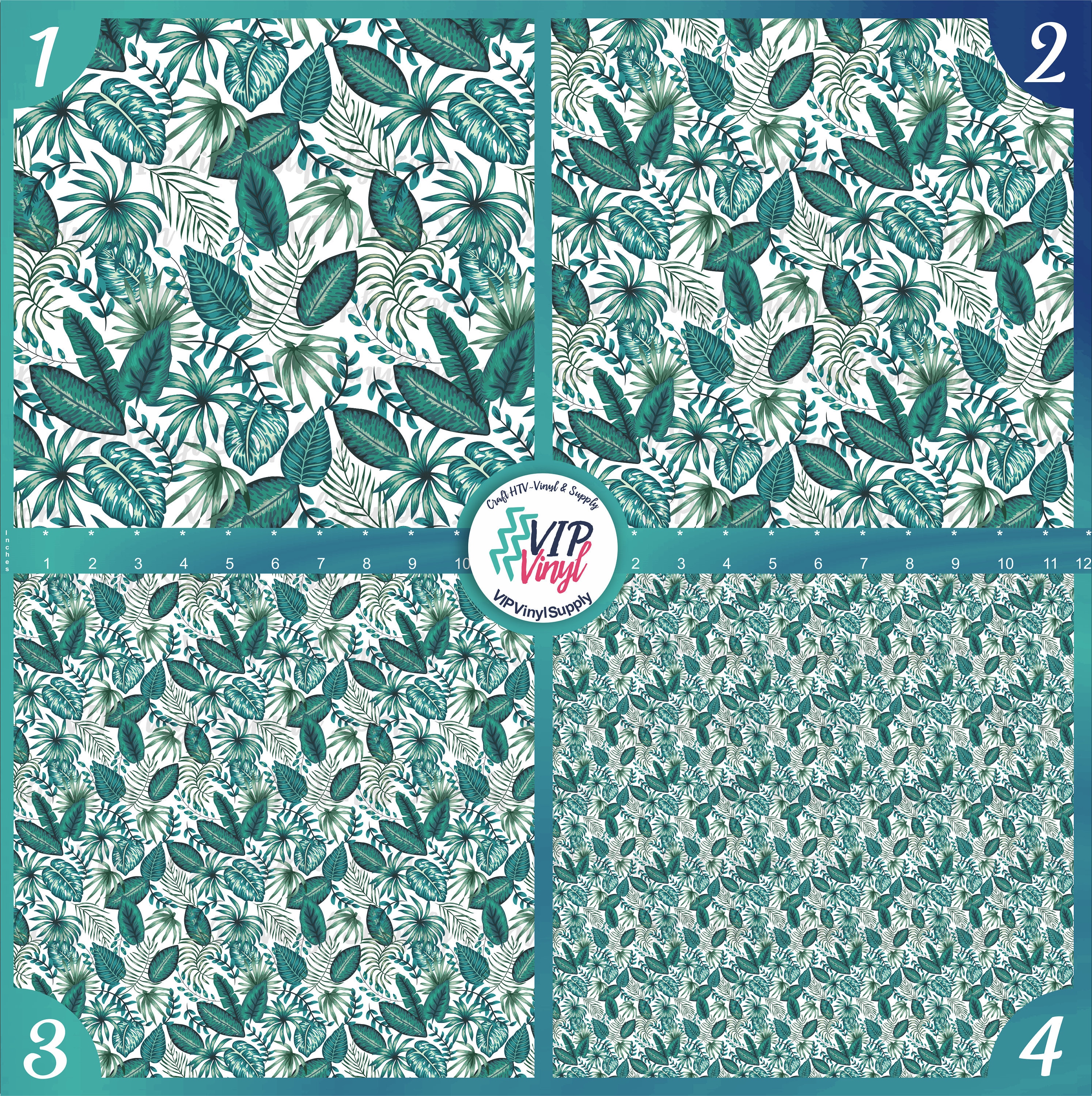 Tropical Leaves HTV Vinyl Tropical Patterned Vinyl Sheets - Etsy