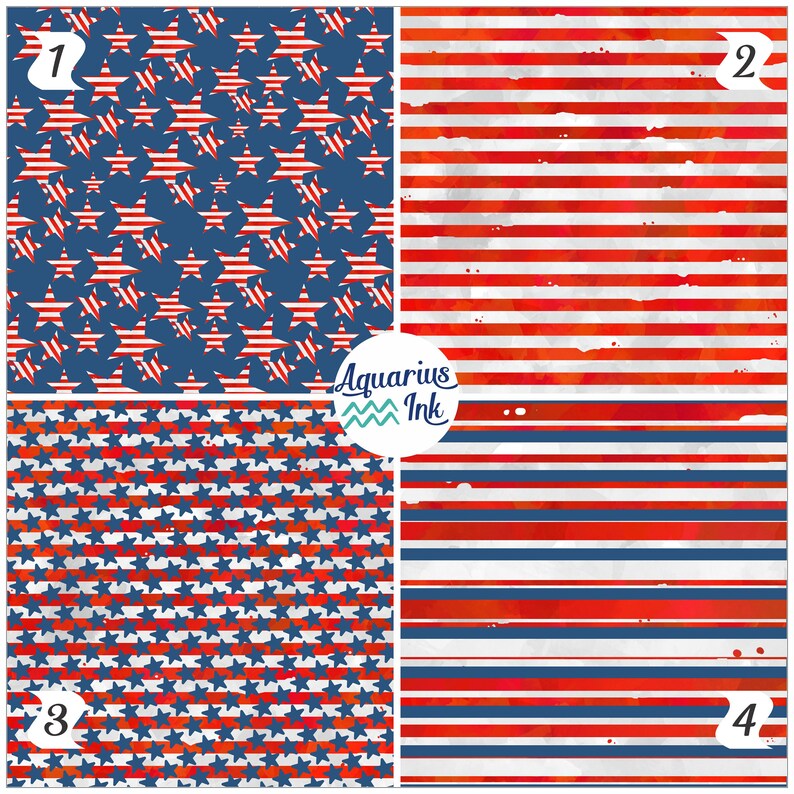 Patriotic Patterned Craft Vinyl Sheets Heat Transfer Vinyl or | Etsy