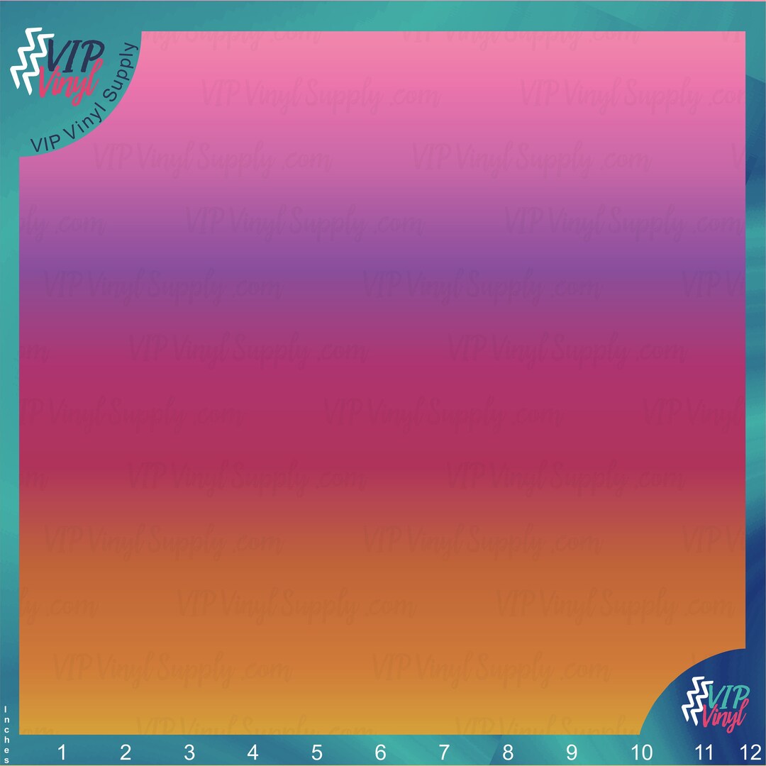 Summer Rainbow Ombre Pattern HTV Vinyl Heat Transfer Vinyl or Outdoor ...