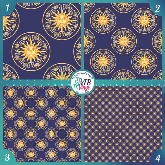 Celestial Sun HTV Vinyl Heat Transfer Vinyl or Outdoor - Etsy