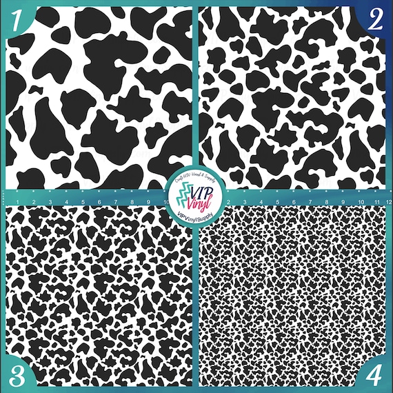 Cow Heat Transfer Vinyl Pattern HTV Vinyl or Adhesive Vinyl - Etsy