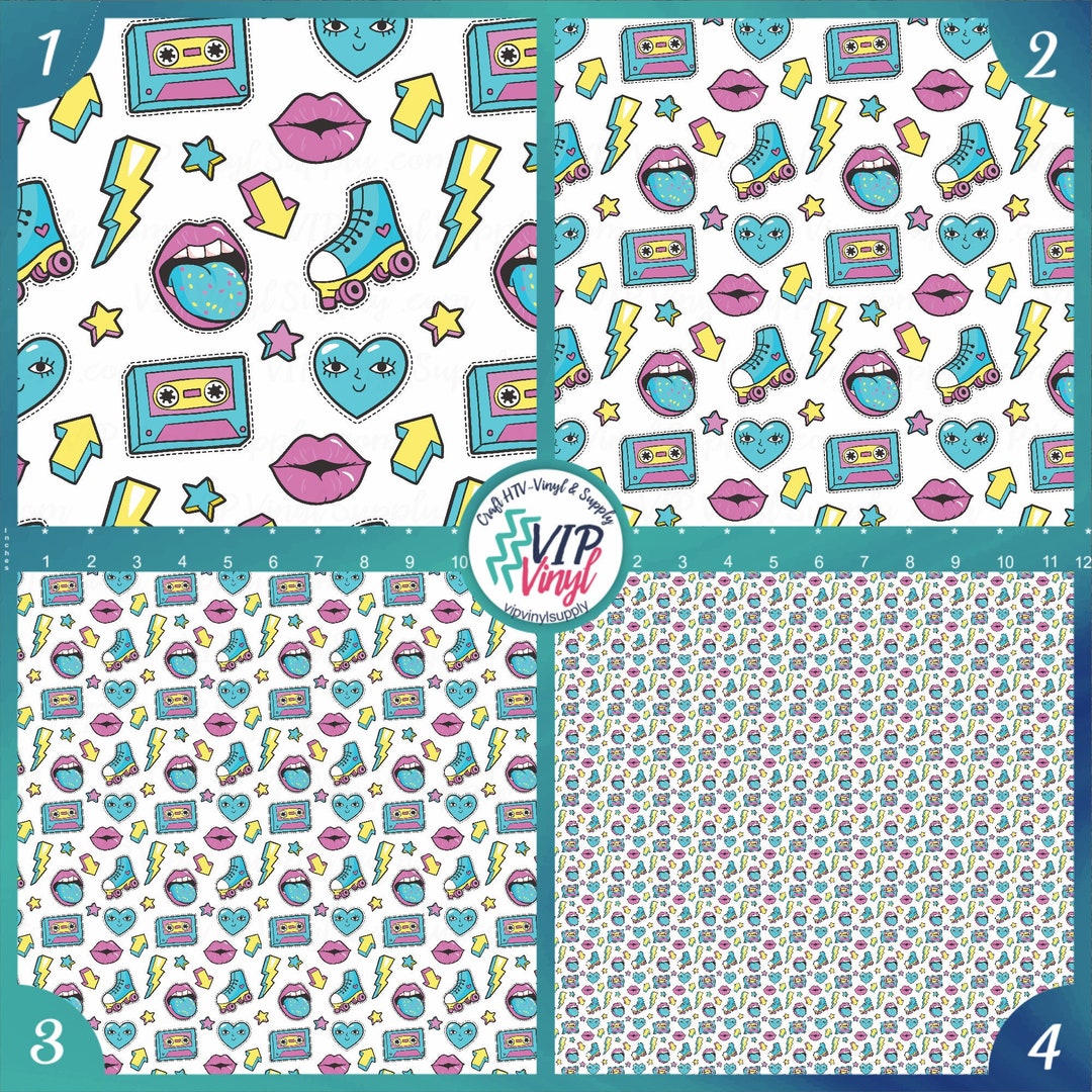 Retro Pop Craft Vinyl Sheet, Heat Transfer Vinyl, Outdoor Adhesive ...