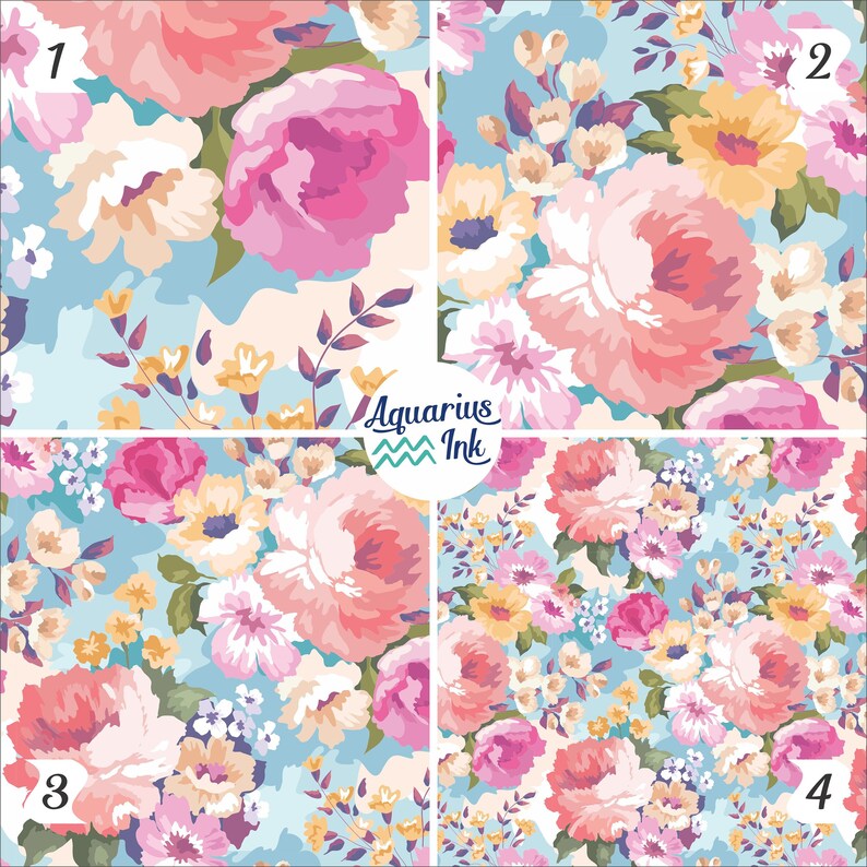 Floral Rose Patterned HTV Vinyl Vintage Flower Pattern on - Etsy