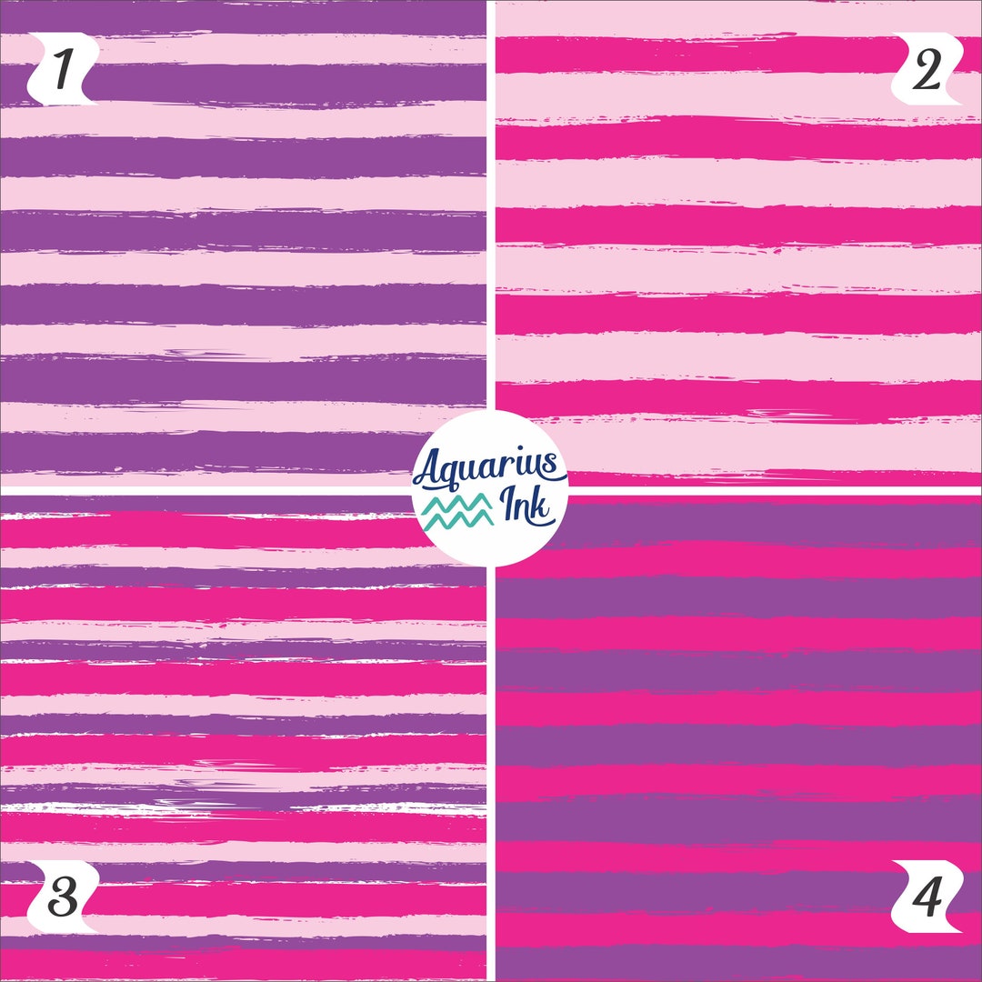 Paint Stripe HTV Vinyl, Purple & Pink Pattern Printed Vinyl Sheets ...