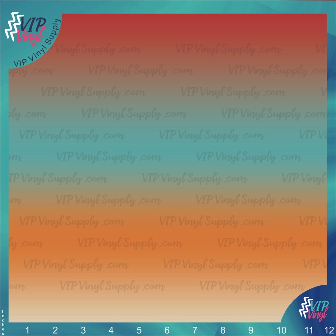 Southwestern HTV Vinyl, Ombre Pattern Vinyl Sheets, Heat Transfer Vinyl ...