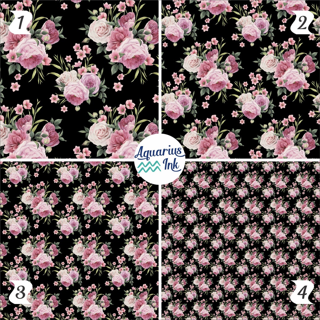 Floral Print HTV, Adhesive Vinyl, or Glitter HTV, Printed Vinyl Sheets ...