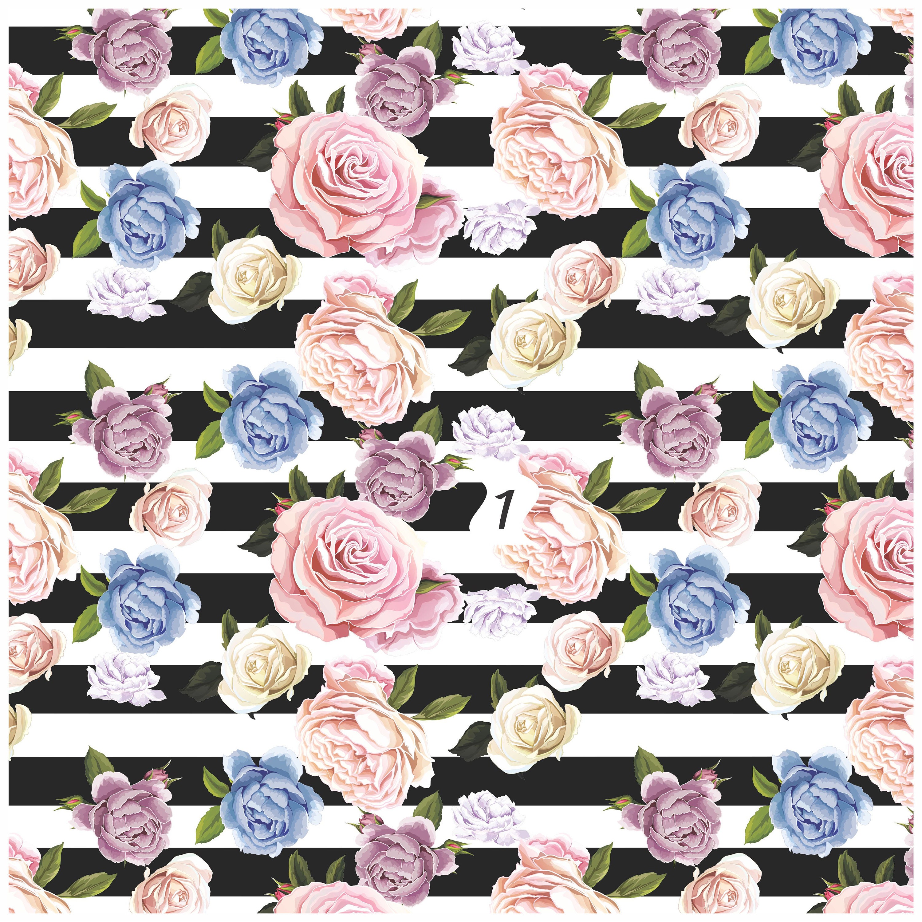 Floral HTV Vinyl Flower pattern Vinyl Sheet Heat Transfer | Etsy