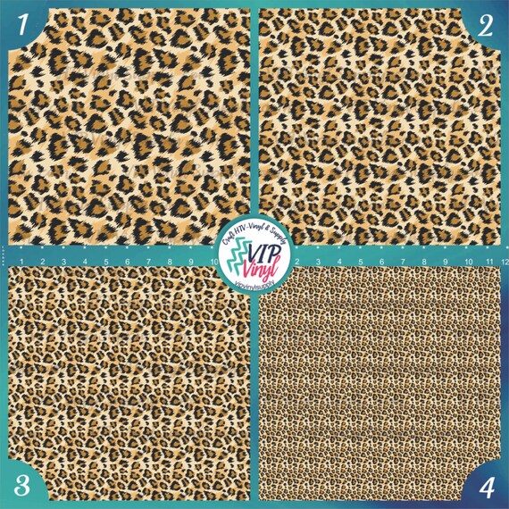 Leopard Pattern HTV Vinyl Outdoor Adhesive Vinyl or Heat | Etsy