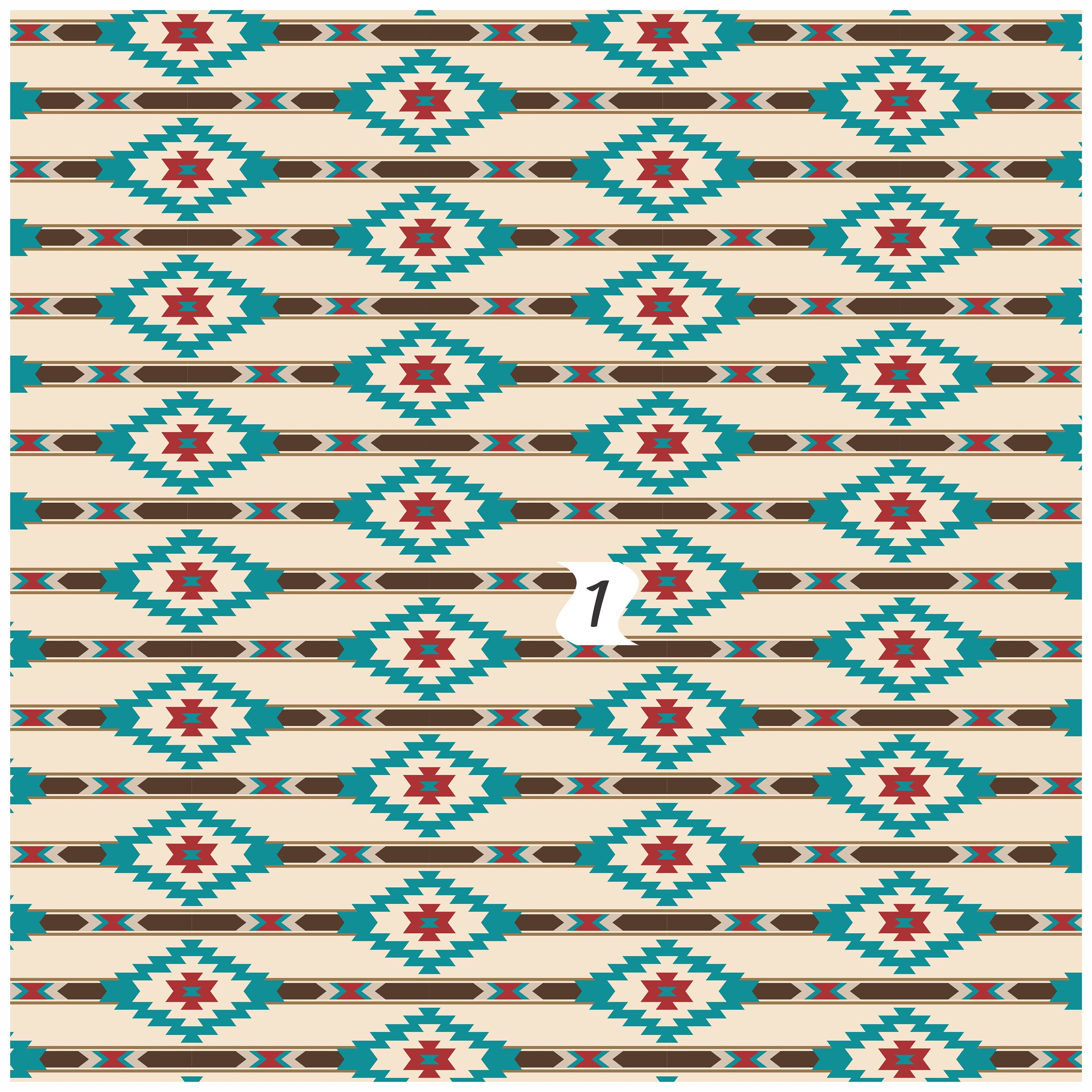 Aztec Pattern Vinyl Aztec Print Craft Vinyl Sheets Outdoor - Etsy