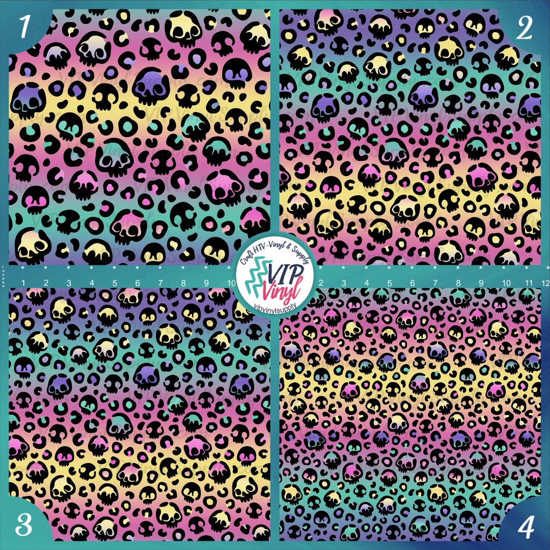 Pastel Halloween Patterned HTV Vinyl Outdoor Adhesive Vinyl - Etsy