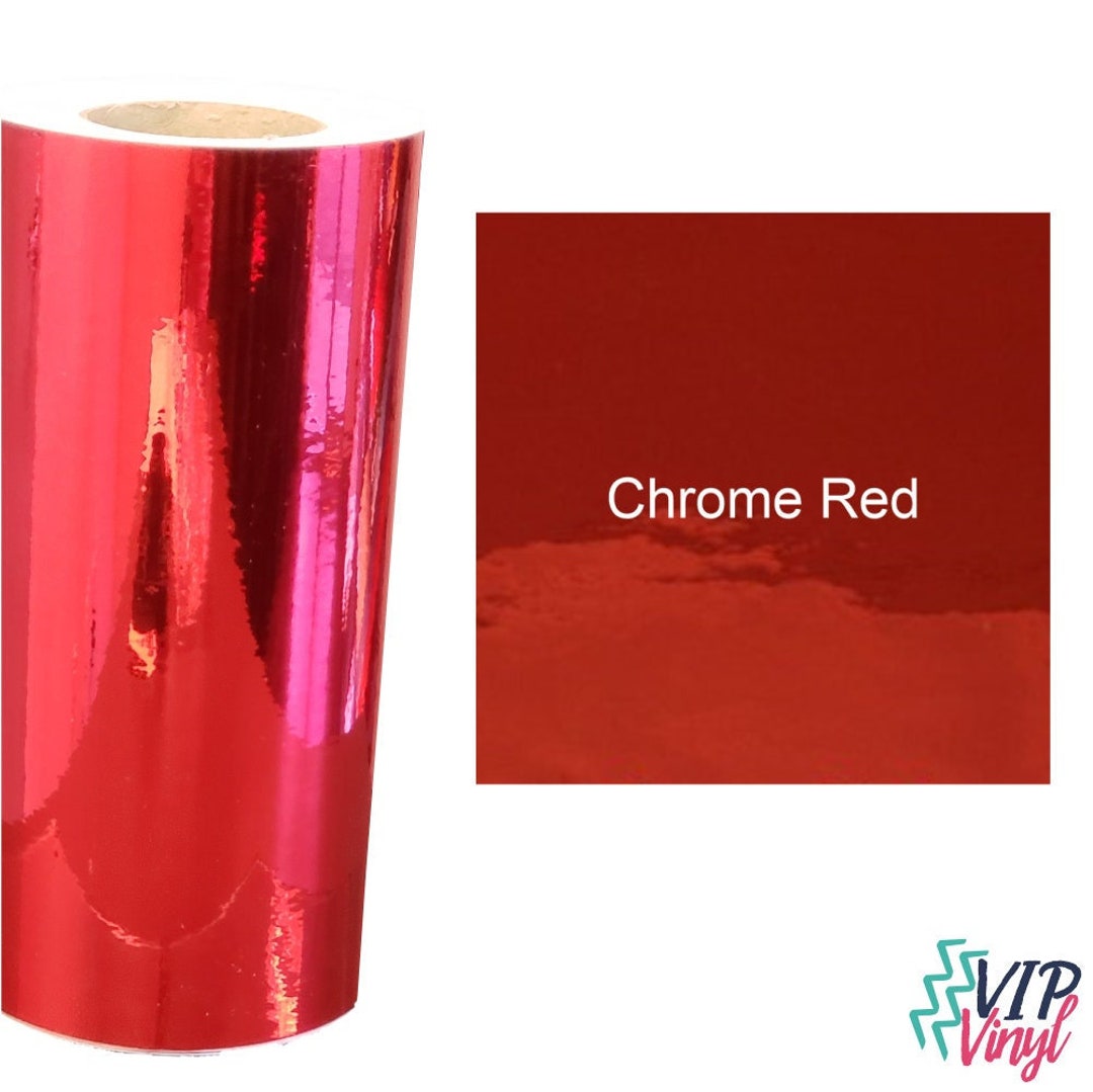 Chrome Adhesive Vinyl Metallic Red Vinyl 12 X 12 Decal Vinyl Sheet ...