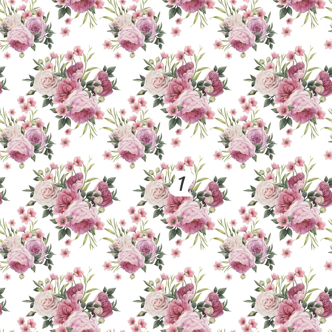 Printed Vinyl Floral HTV Vinyl Rose Pattern Vinyl Sheet Heat | Etsy