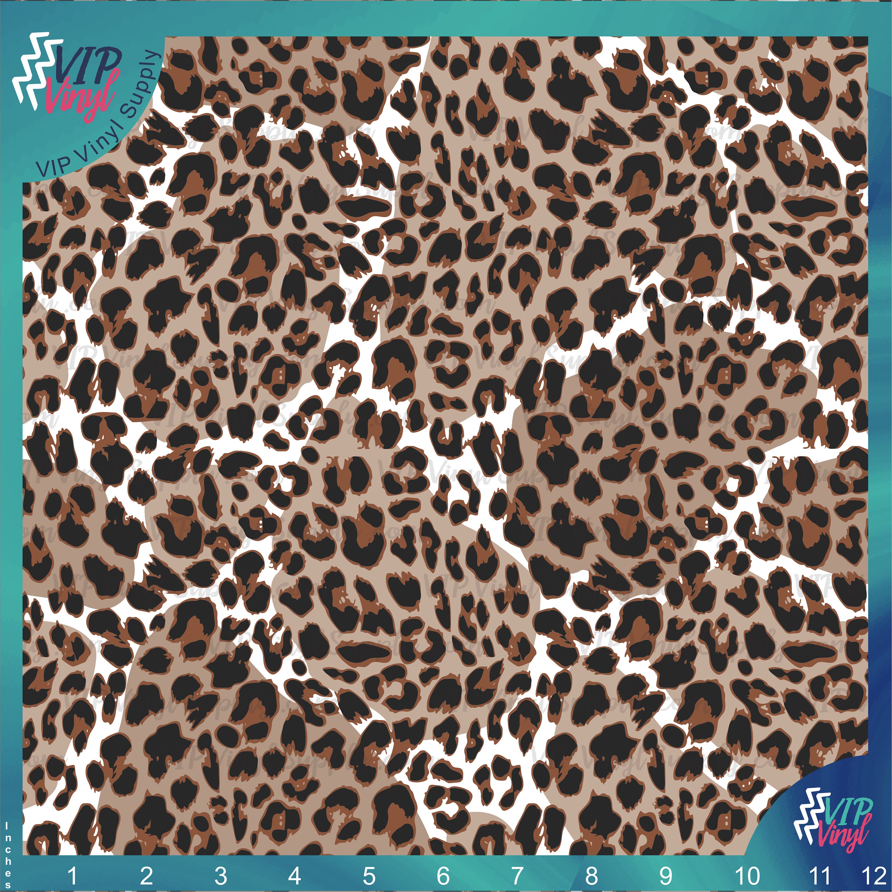 Leopard Print Vinyl HTV or Adhesive Animal Pattern Craft - Etsy