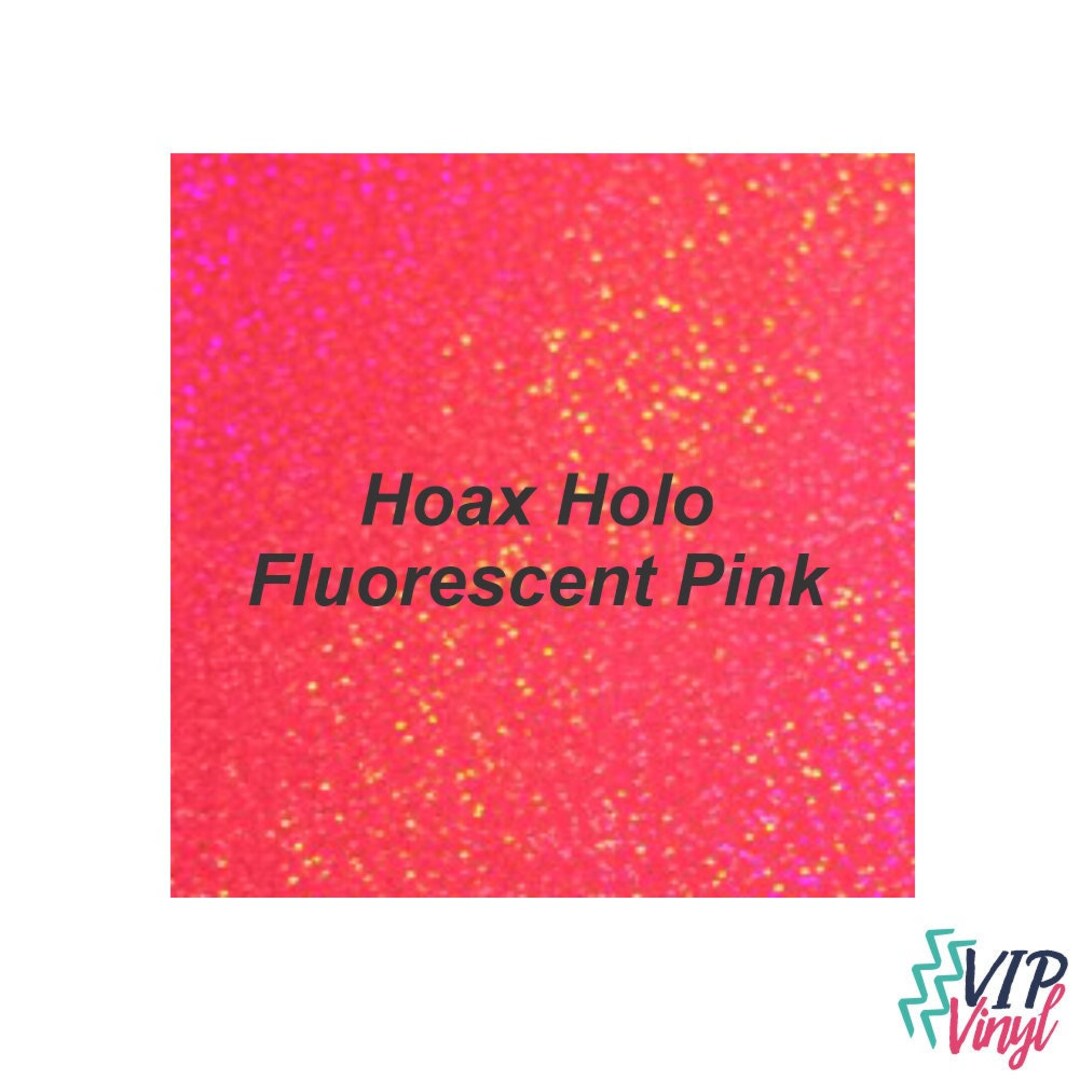 Pink Holographic Vinyl 12 X 12 Decal Vinyl Sheet Permanent Adhesive ...