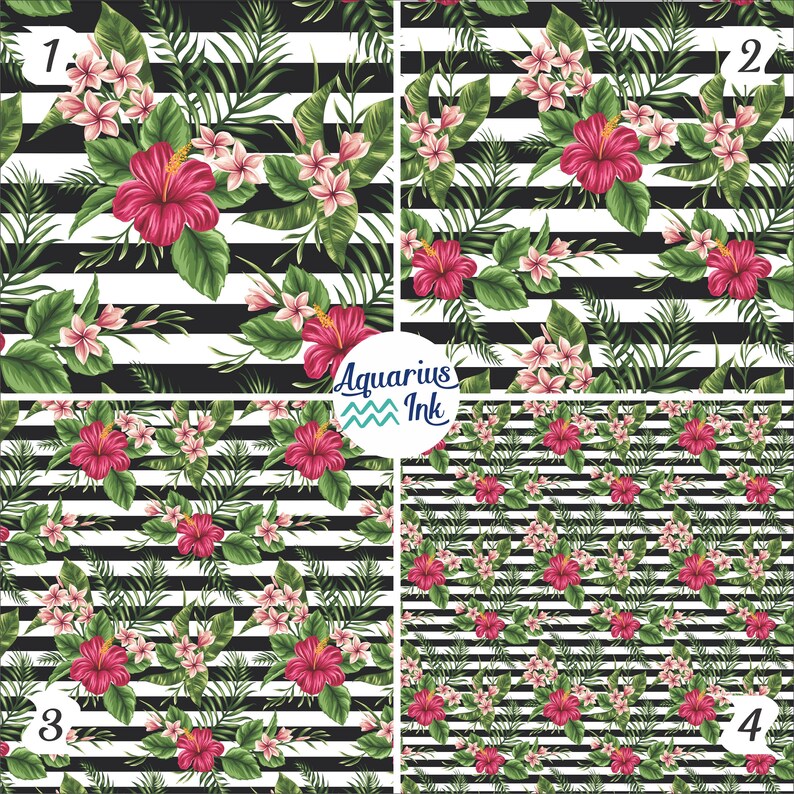 Floral HTV Vinyl Tropical Pattern Vinyl Sheets Craft Vinyl - Etsy