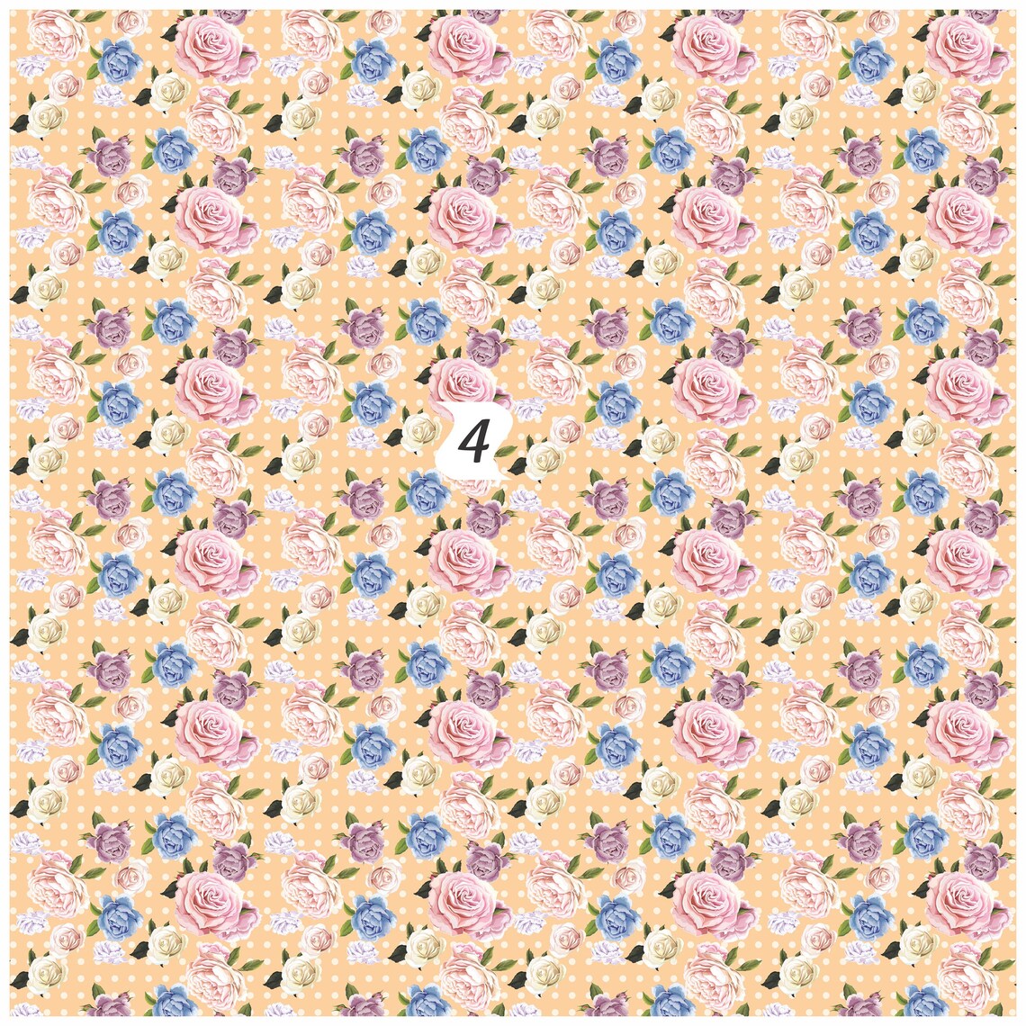 Floral Rose HTV Vinyl Rose Pattern Heat Transfer Vinyl or | Etsy