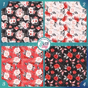 Watercolor Floral HTV Vinyl Bundle Printed Vinyl Sheets Heat - Etsy