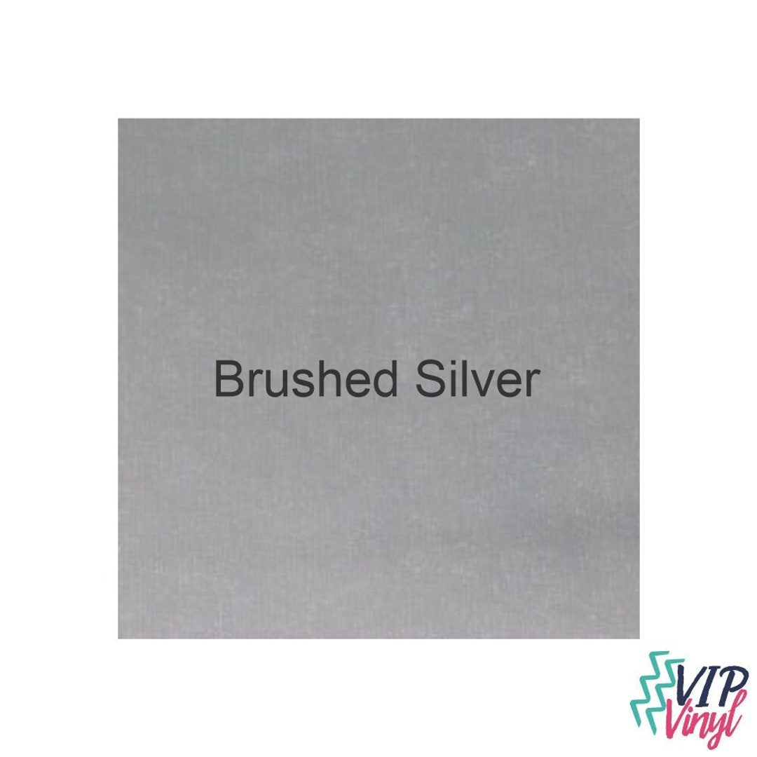 Brushed Silver Adhesive Vinyl | Silver Vinyl | 12" X 12" Decal Vinyl ...