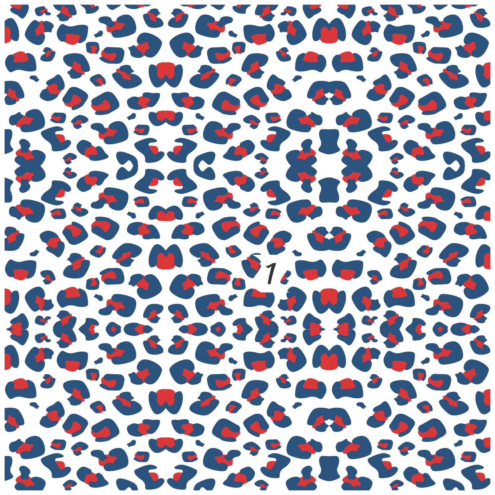 Red White & Blue Leopard Print Vinyl HTV or Adhesive Animal - Etsy