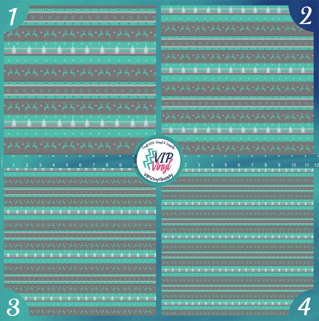 Christmas Knit Pattern HTV Vinyl , Heat Transfer Vinyl or Outdoor ...
