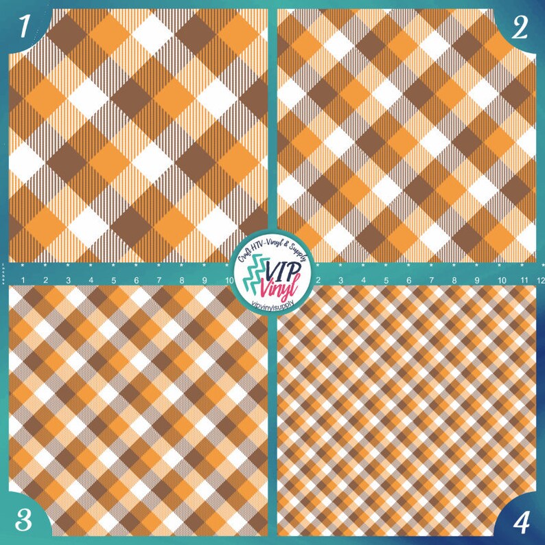 Fall Buffalo Plaid Heat Transfer Vinyl Patterned Vinyl - Etsy