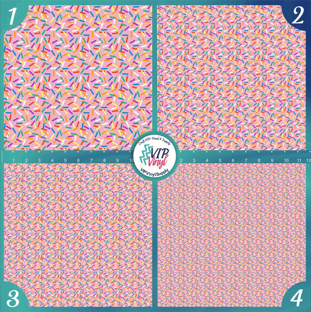 Sprinkles Patterned Craft Vinyl Sheet Heat Transfer Vinyl or - Etsy