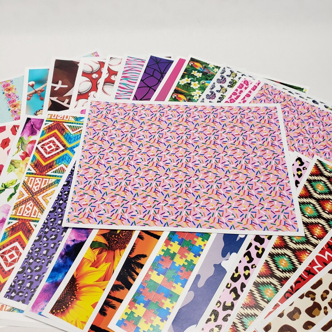 Outdoor Adhesive Vinyl, Printed Patterned Sticky Vinyl Sheets, Mystery ...