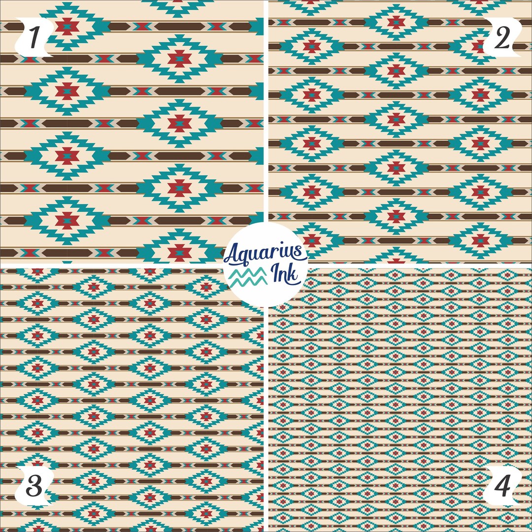 Aztec Pattern Vinyl, Aztec Print Craft Vinyl Sheets, Outdoor Adhesive ...
