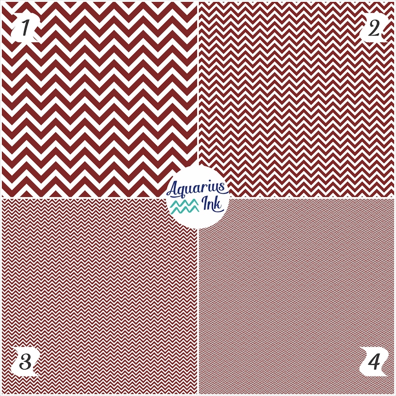 Maroon and White Chevron Pattern Vinyl HTV Heat Transfer | Etsy