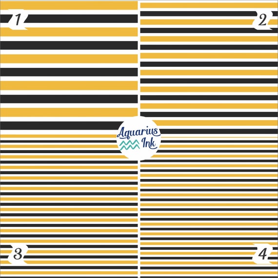 Striped HTV Vinyl Black Gold and White Pattern Vinyl Sheets | Etsy