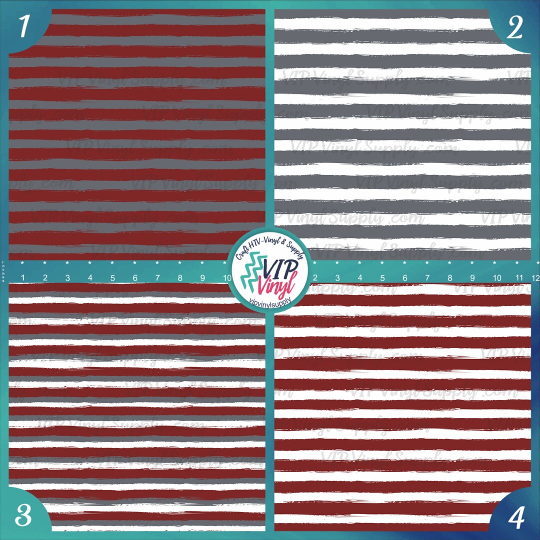 Striped Patterned HTV Vinyl Maroon Grey White Stripes Pattern - Etsy UK