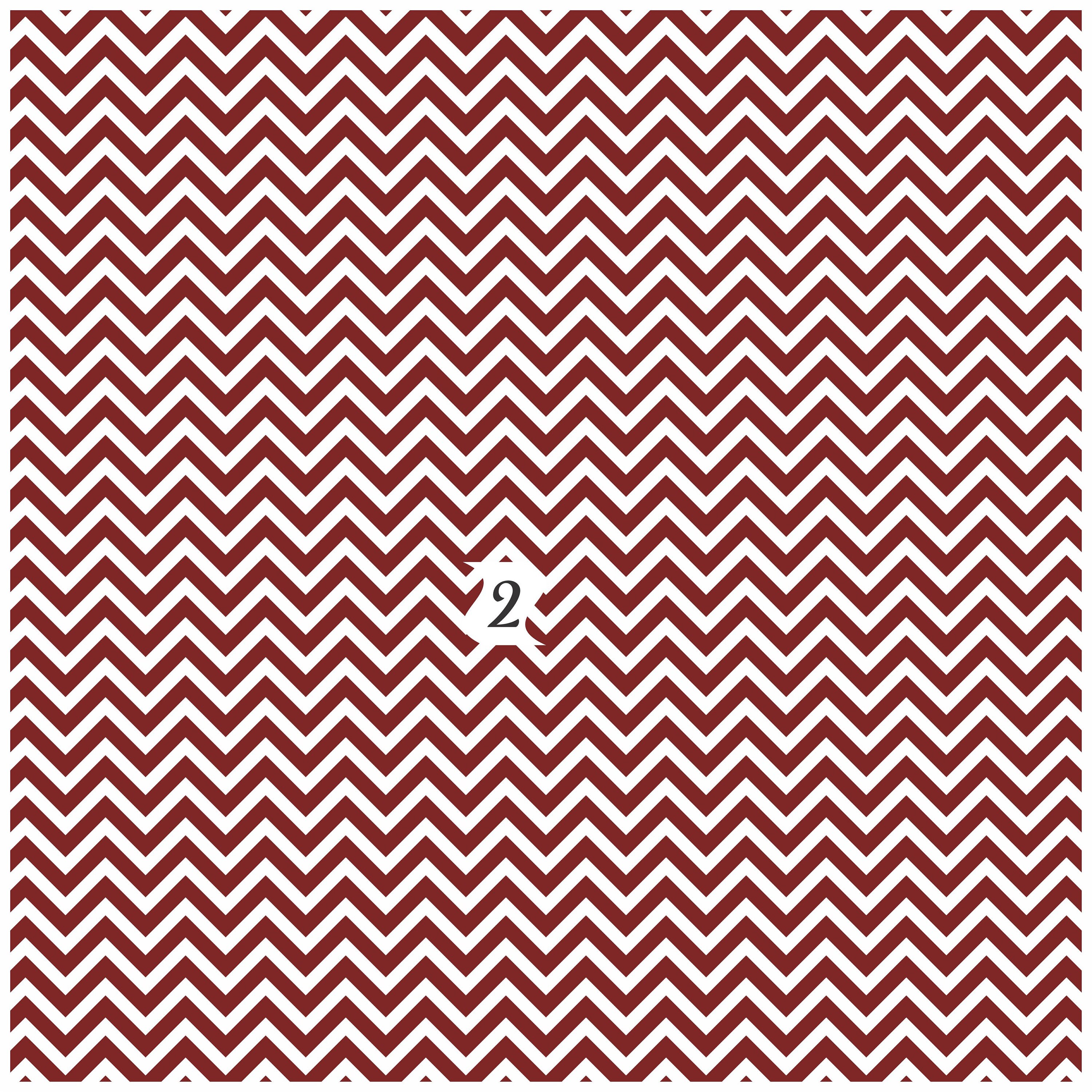 Maroon and White Chevron Pattern Vinyl HTV Heat Transfer - Etsy