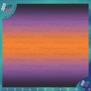 Orange Purple Black Ombre Pattern HTV Vinyl Heat Transfer - Etsy