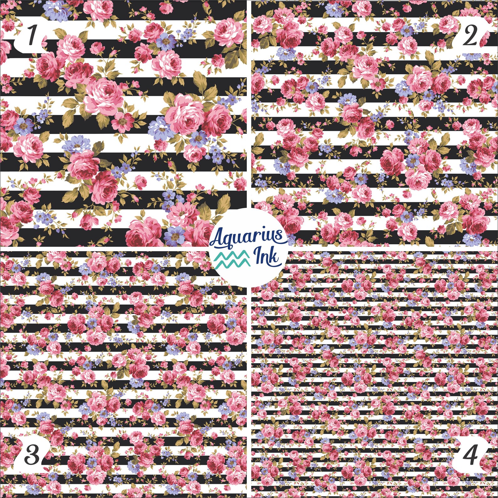 Floral HTV Vinyl Flower Pattern Vinyl Sheet Heat Transfer - Etsy