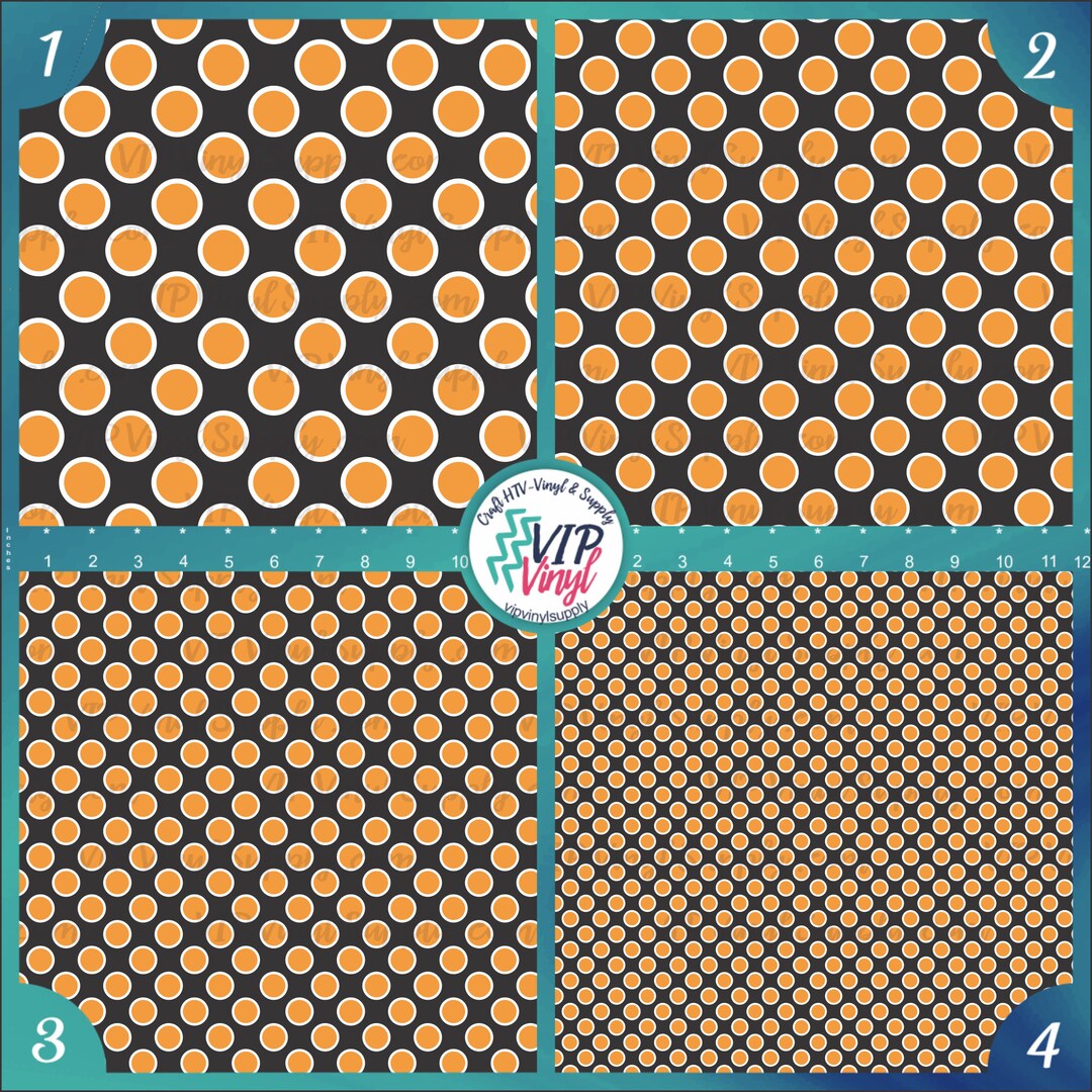 Polka Dots HTV Vinyl, Heat Transfer Vinyl or Outdoor Adhesive Vinyl ...