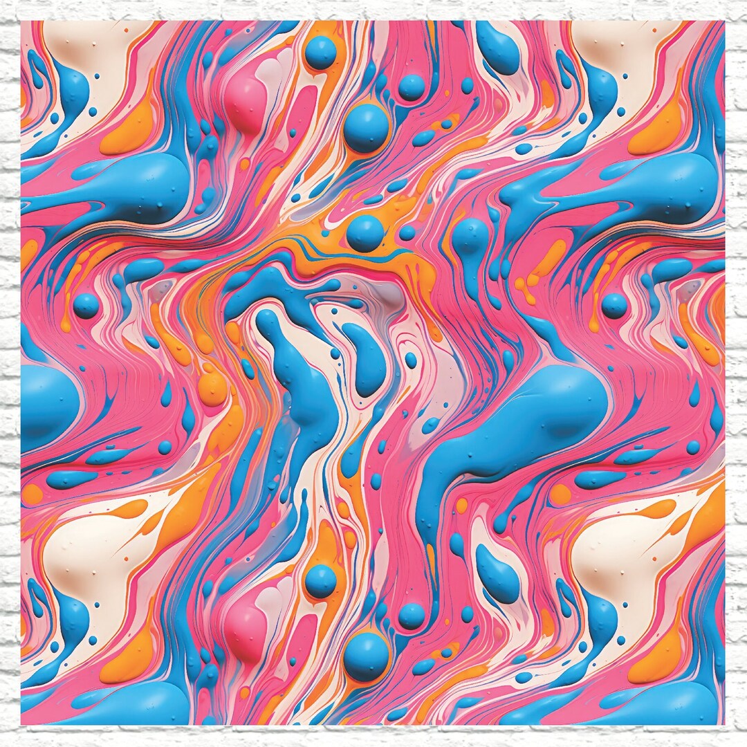 Oil Slick Paint Pattern Vinyl or HTV, Heat Transfer Vinyl, Outdoor ...