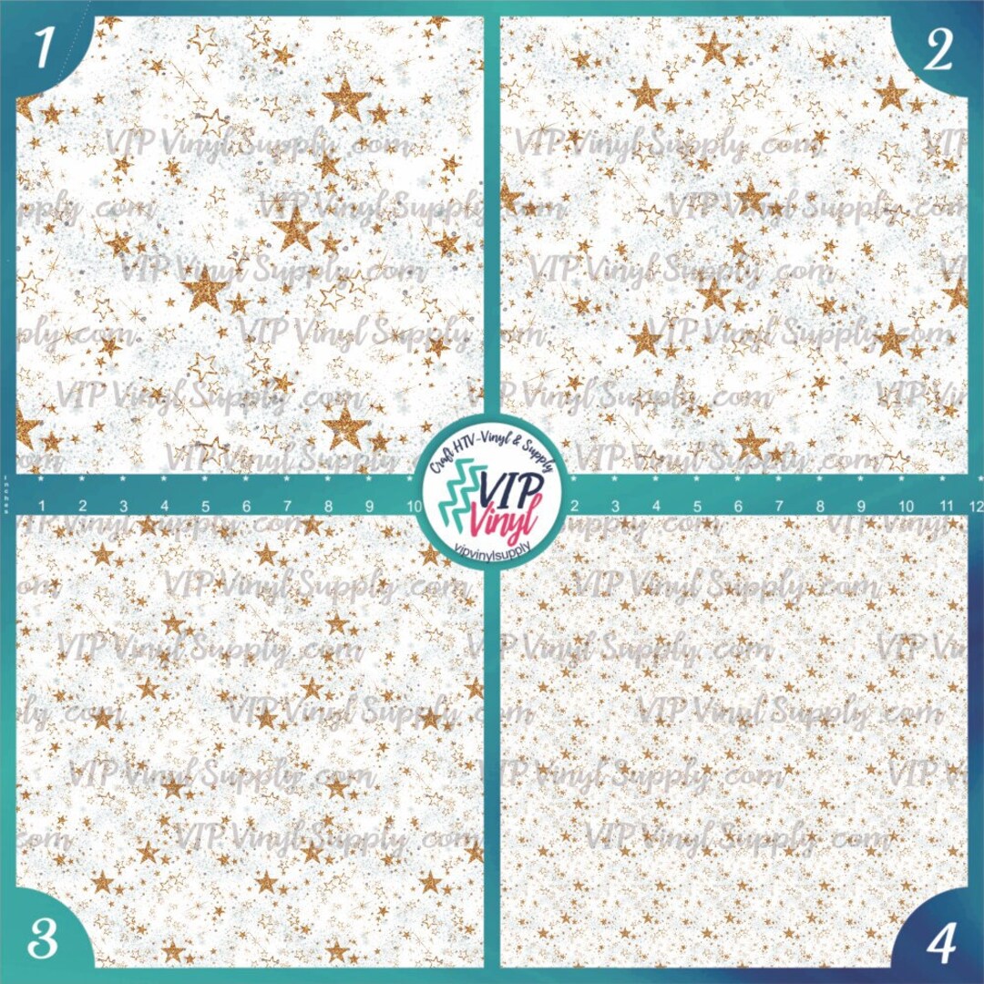Night Sky Stars HTV Vinyl Golden Star Pattern Vinyl Heat - Etsy