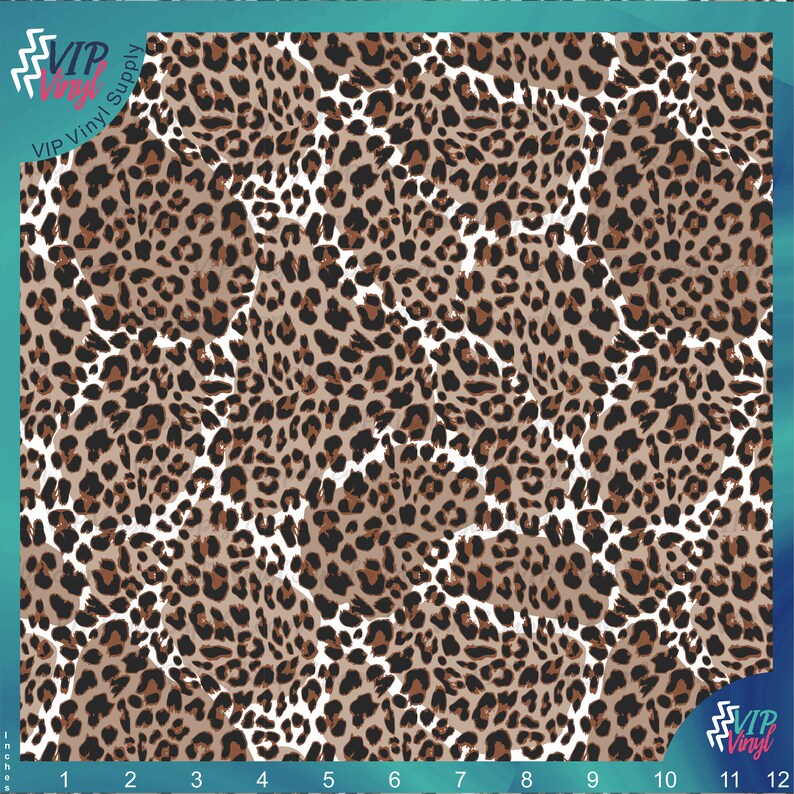 Leopard Print Vinyl HTV or Adhesive Animal Pattern Craft - Etsy