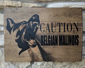 Malinois sign | Etsy