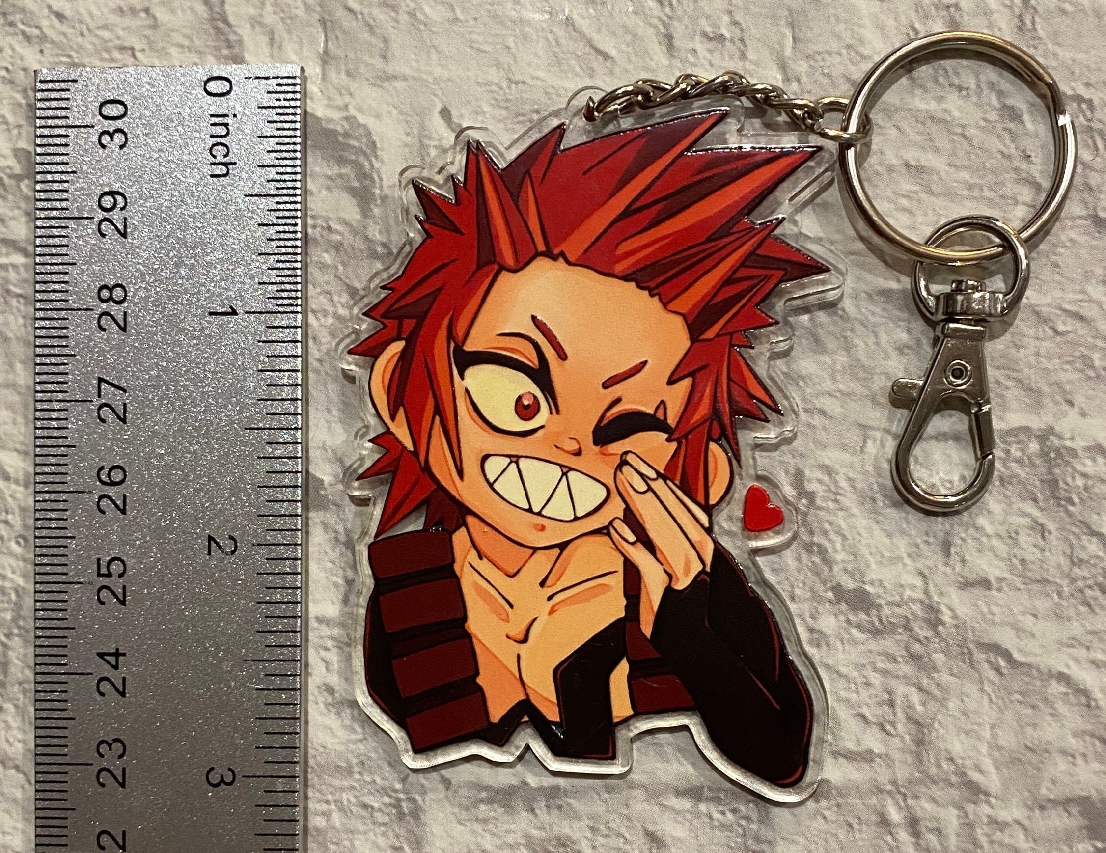 My Hero Kirishima Keychain | Etsy